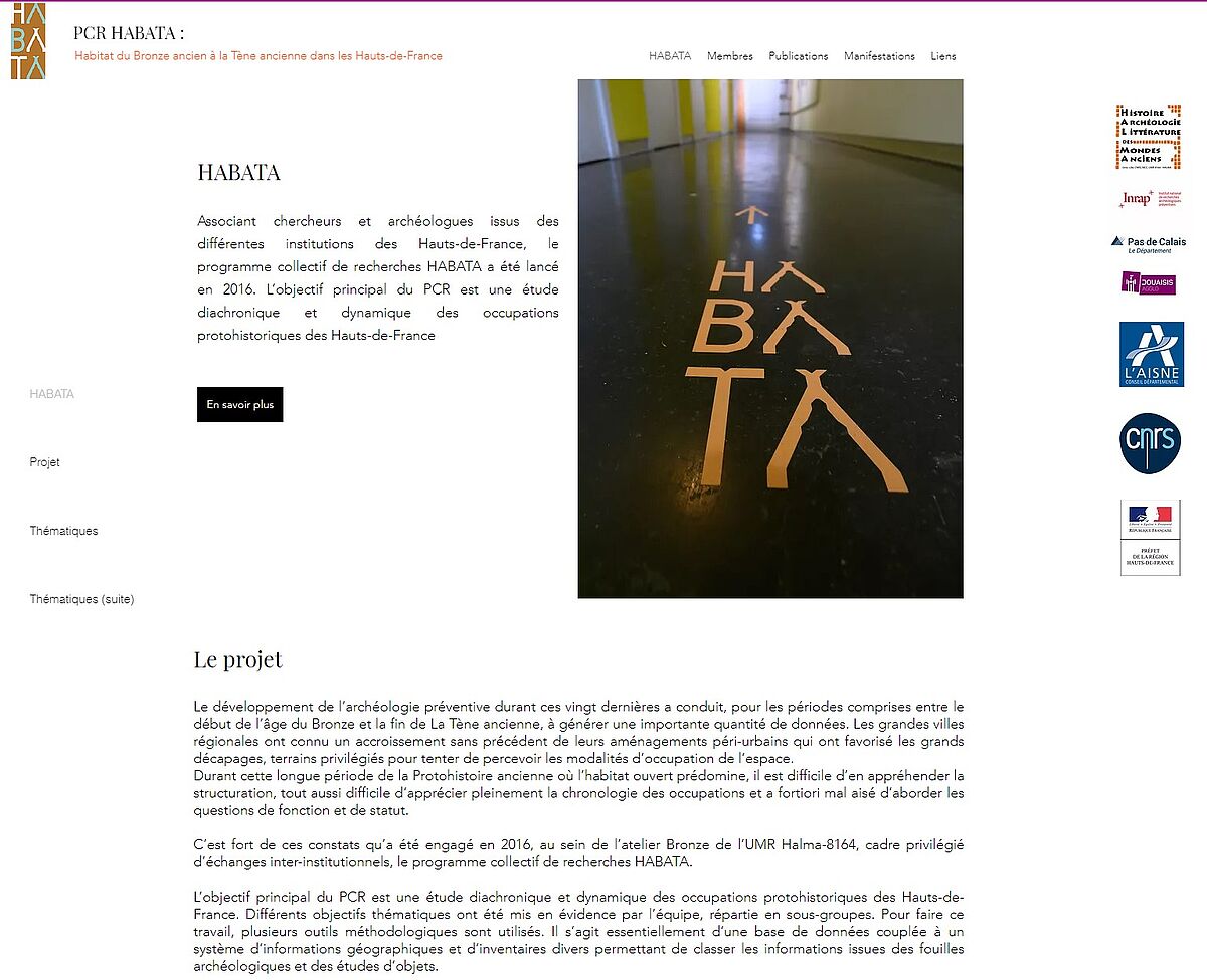 Nouveau site internet du programme HABATA: HALMA - UMR 8164 Histoire ...